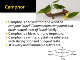 Terpenoids, carotenoids, vitamins and quassinoids | PPTX