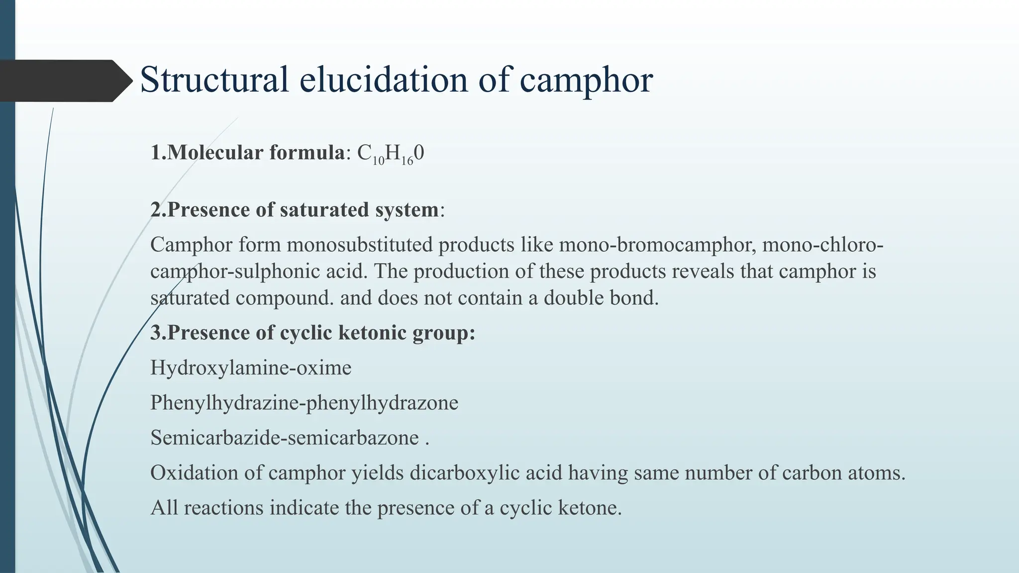 Structural Elucidation of Monoterpenoids | PPTX