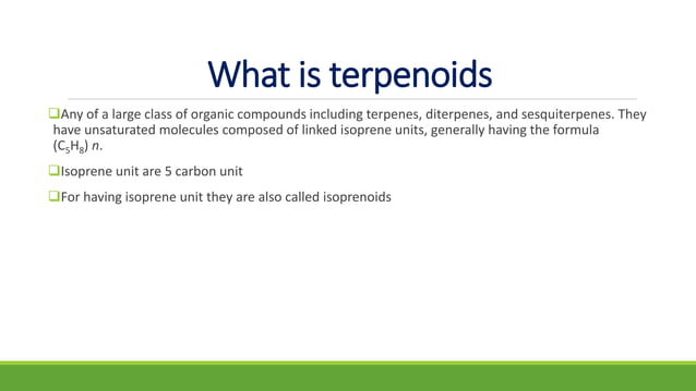 Terpenoids | PPTX | Science