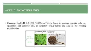 Terpenoids PPT. - Terpenes - Natural Products Chemistry | PPTX