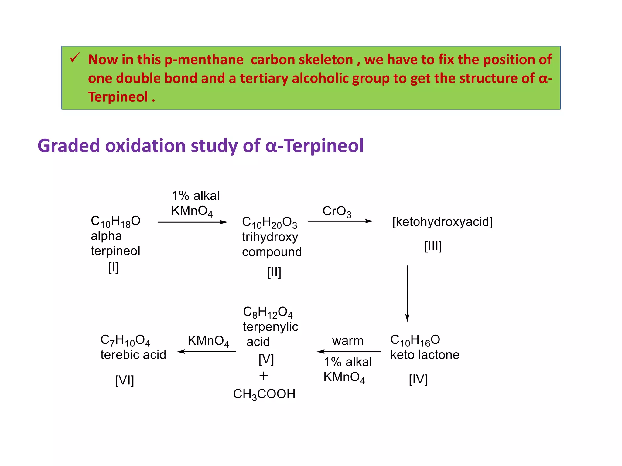 Chemistry of α-Terpineol | PPTX