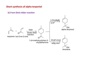 Chemistry of α-Terpineol | PPTX