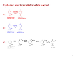 Chemistry of α-Terpineol | PPTX | Chemistry | Science