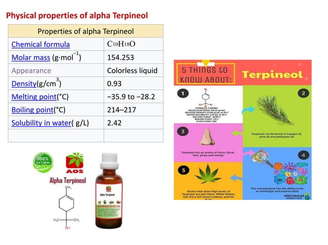Chemistry of α-Terpineol | PPTX | Chemistry | Science