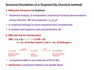 Chemistry of α-Terpineol | PPTX