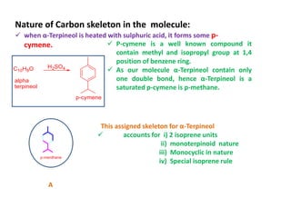 Chemistry of α-Terpineol | PPTX