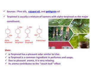 Chemistry of α-Terpineol | PPT