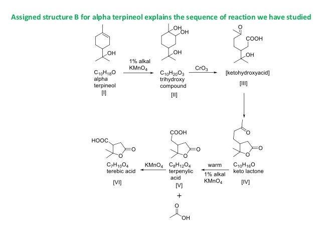 Chemistry of α-Terpineol