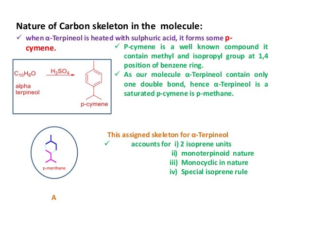 Chemistry of α-Terpineol