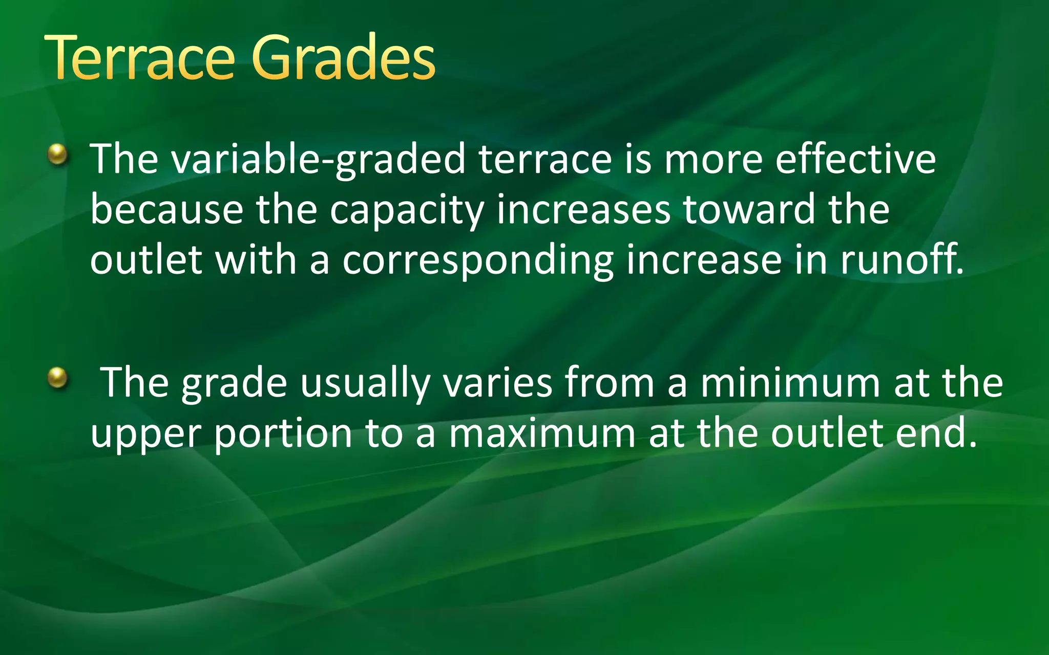Terraces:Soil Water Conservation structure | PPTX