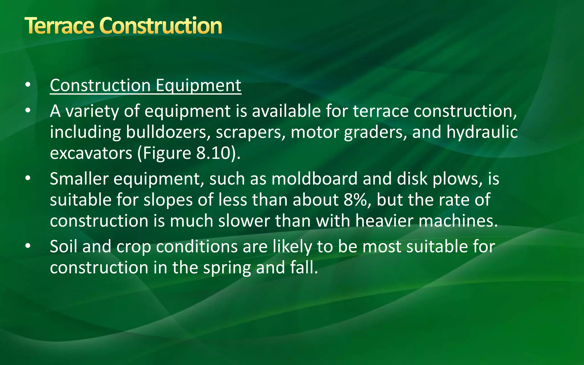 Terraces:Soil Water Conservation structure | PPTX