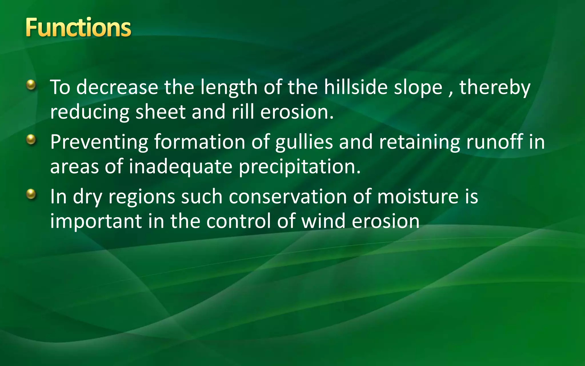 Terraces:Soil Water Conservation structure | PPTX