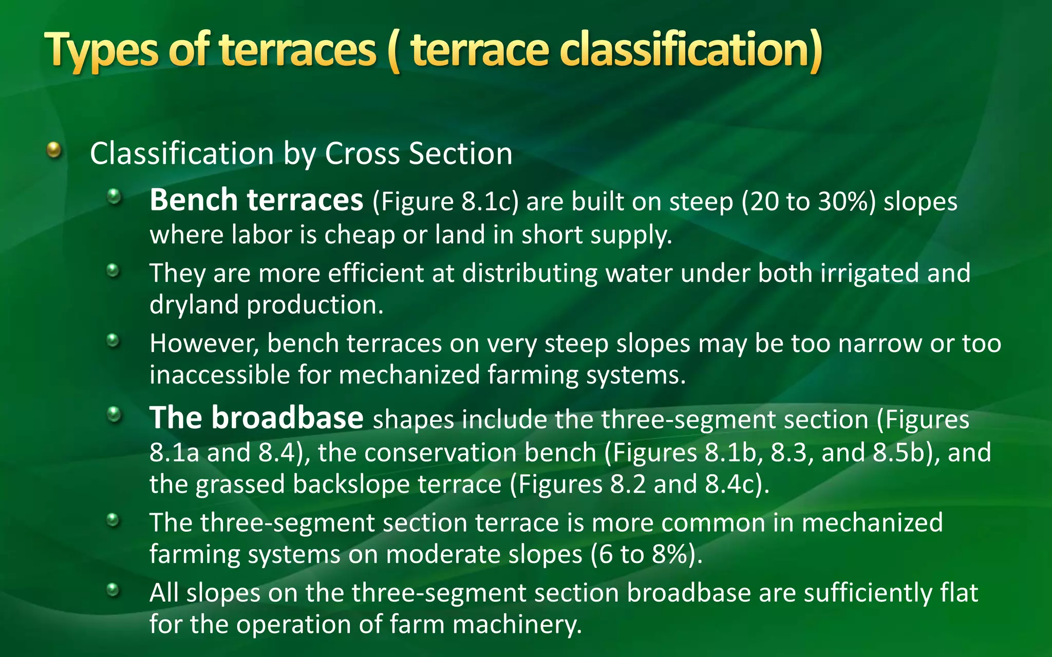 Terraces:Soil Water Conservation structure | PPTX