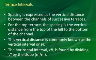 Terraces:Soil Water Conservation structure | PPTX