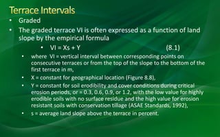 Terraces:Soil Water Conservation structure | PPTX