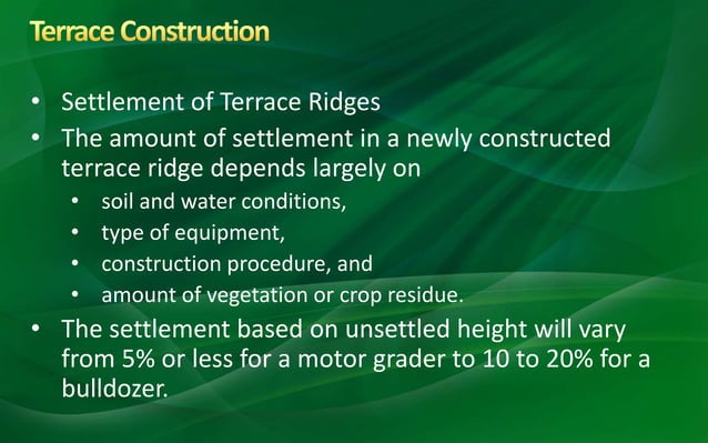 Terraces:Soil Water Conservation structure | PPTX | Landscaping | Home ...