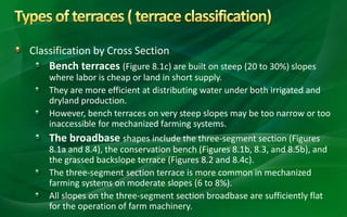 Terraces:Soil Water Conservation structure | PPTX