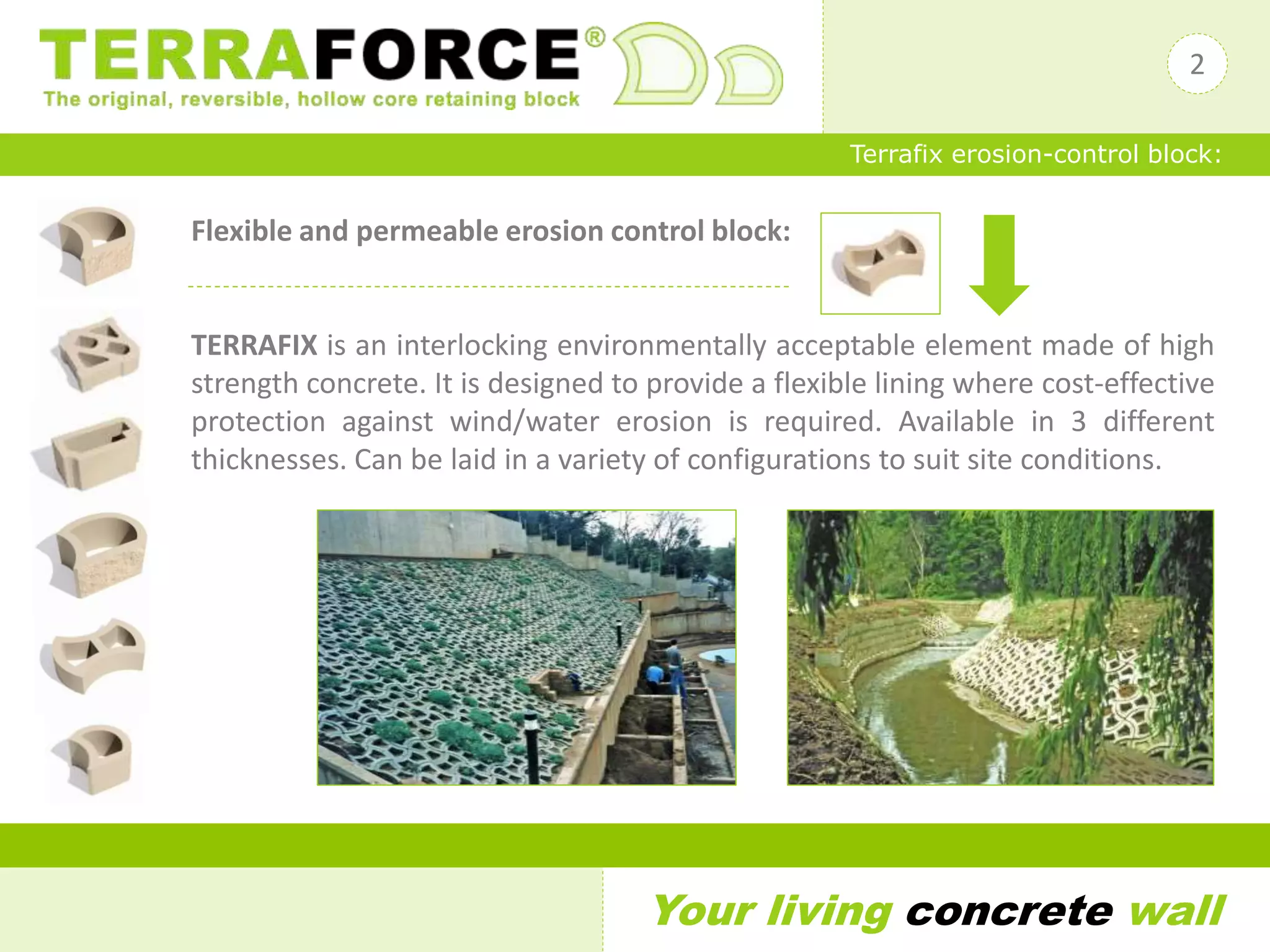 Terraforce Terrafix erosion control block | PPT