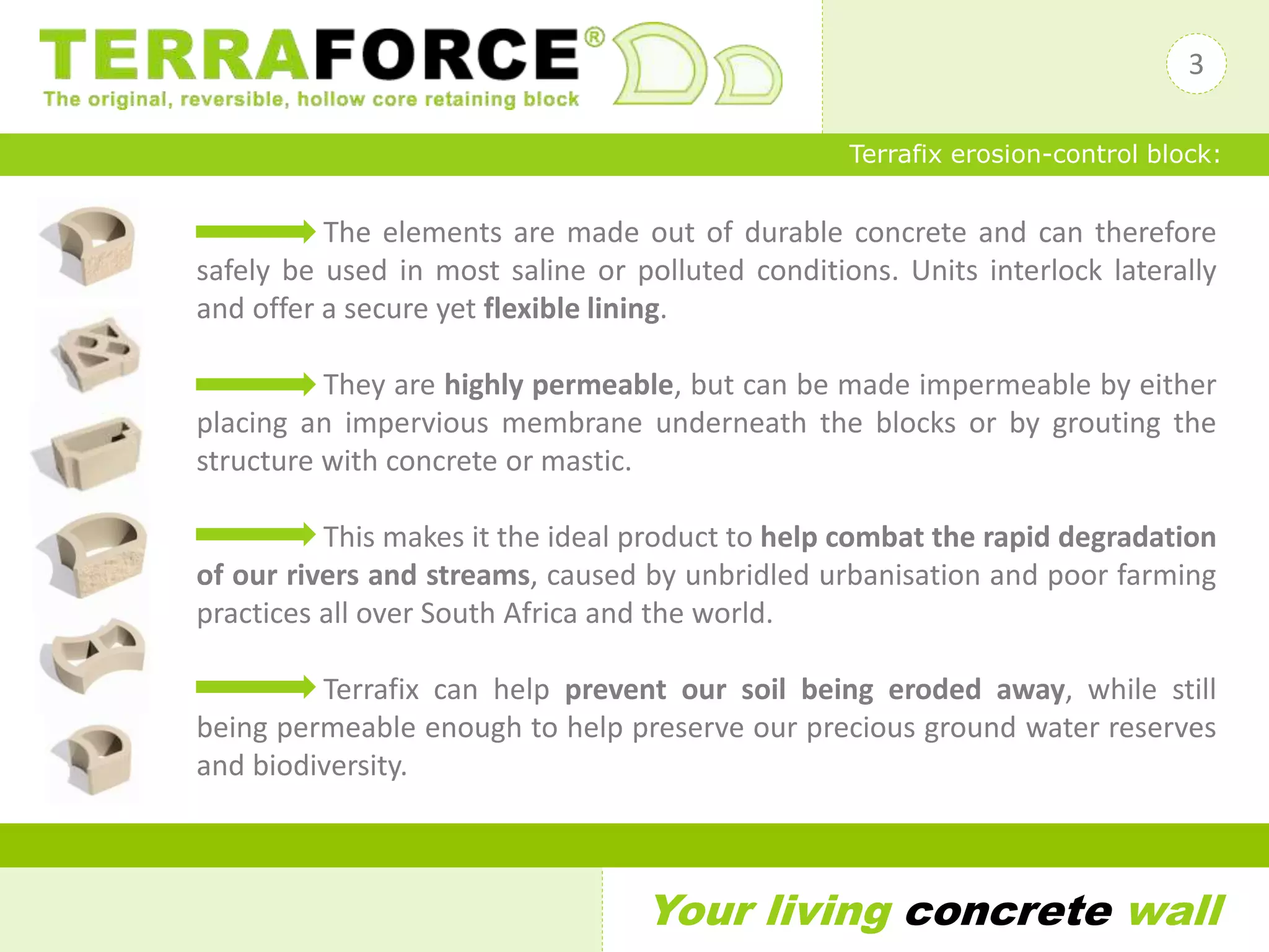 Terraforce Terrafix erosion control block | PPT