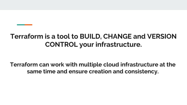 Introduction To Terraform Pptx Cloud Computing Internet