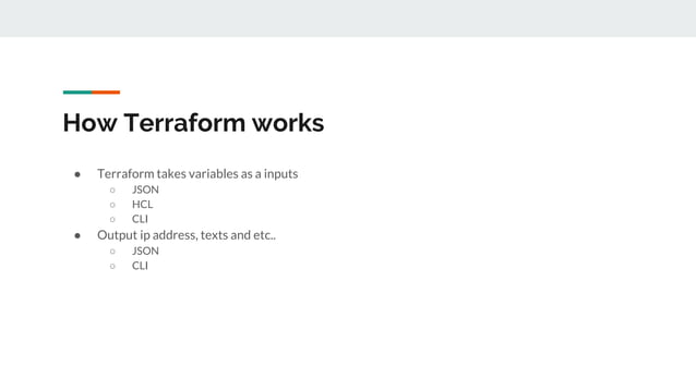 Introduction To Terraform Ppt