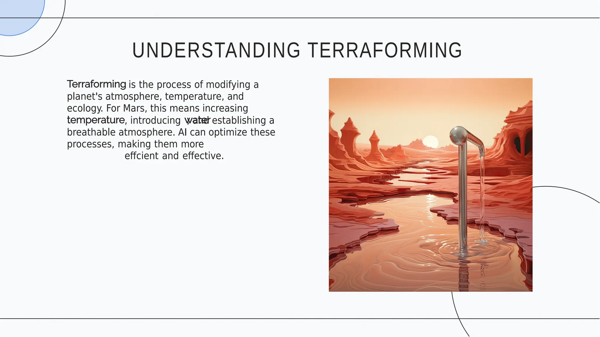 AI plays a pivotal role in the terraforming of Mars.pptx