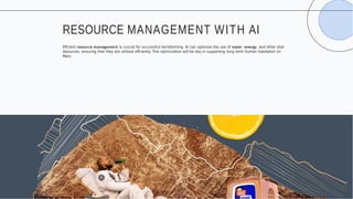 AI plays a pivotal role in the terraforming of Mars.pptx