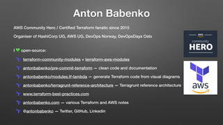 Manage any AWS resources with Terraform 0.12 - April 2020 | PDF
