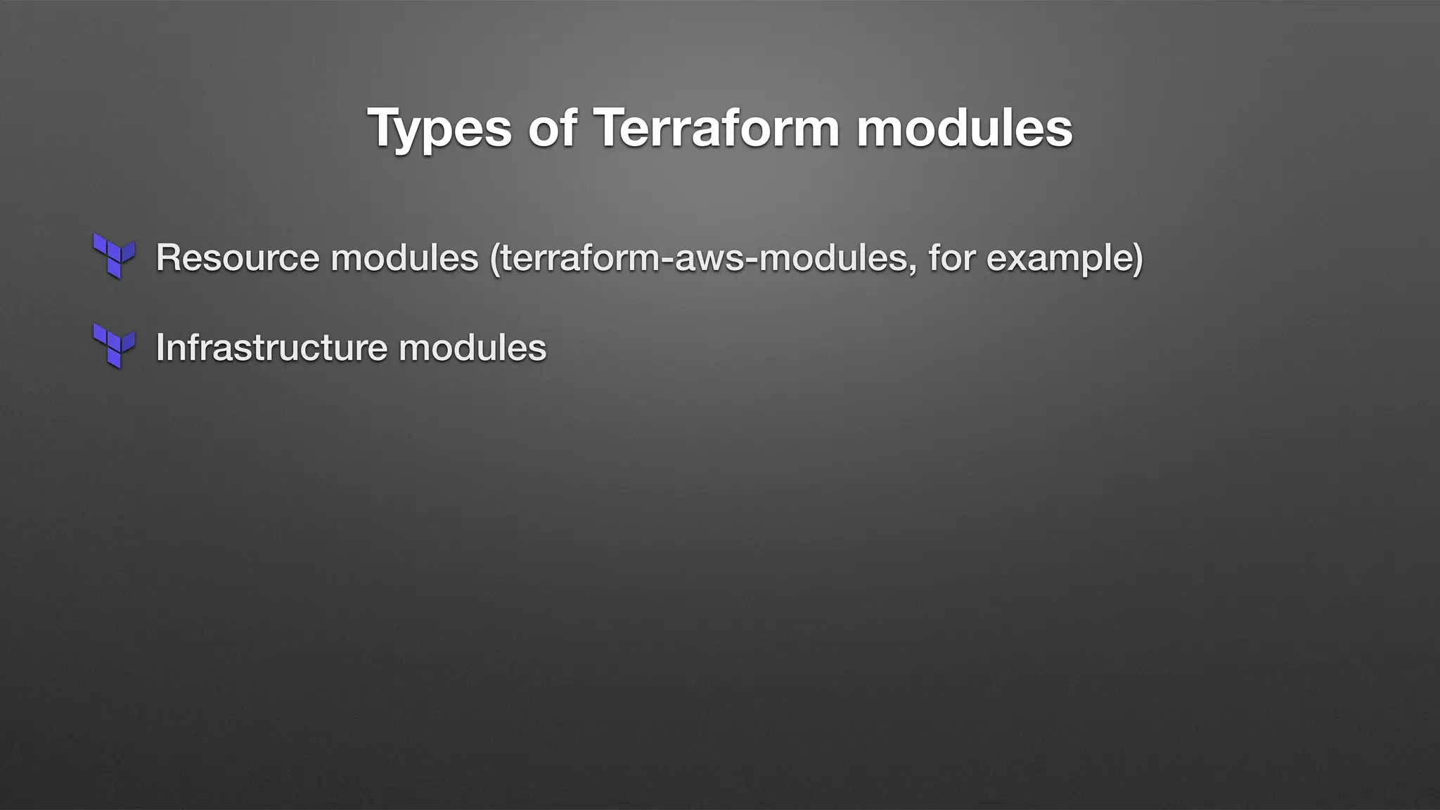 Terraform modules and (some of) best practices | PDF