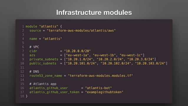 Terraform modules and (some of) best practices | PPT
