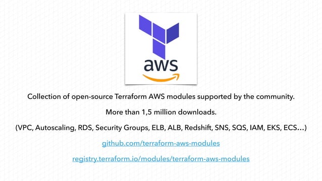 Terraform modules and (some of) best practices | PPT