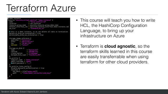 Learn Terraform on Azure | PDF
