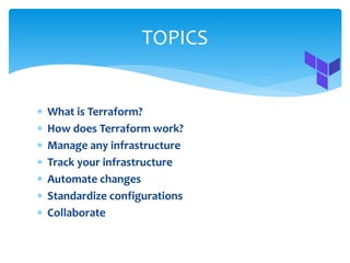 Terraform Basics | PPTX