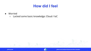 Learning Terraform While Building a Reference Repository of Code Examples | PPT