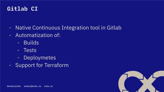 Terraform a gitlab ci | PPT