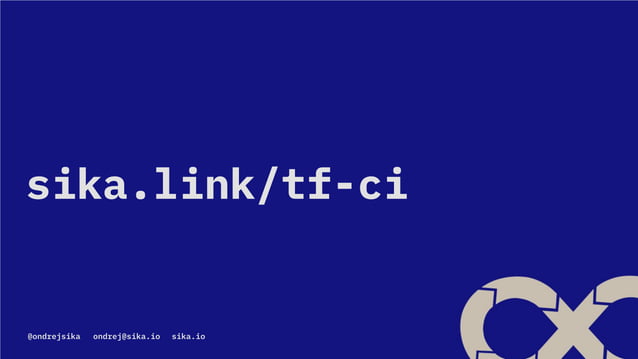 Terraform a gitlab ci | PPT