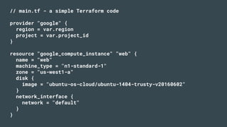 Terraforming your Infrastructure on GCP | PPT