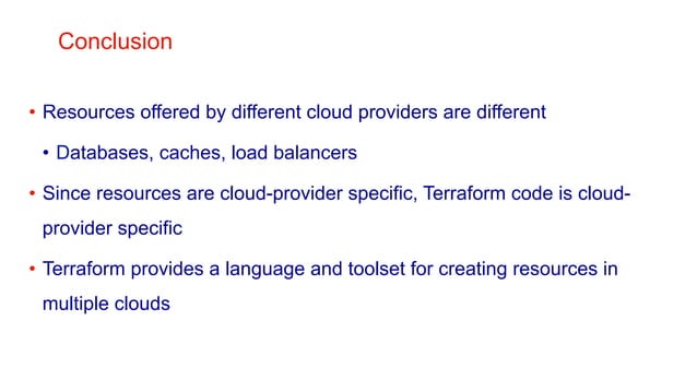 An introduction to the Terraform IaC tool | PPT