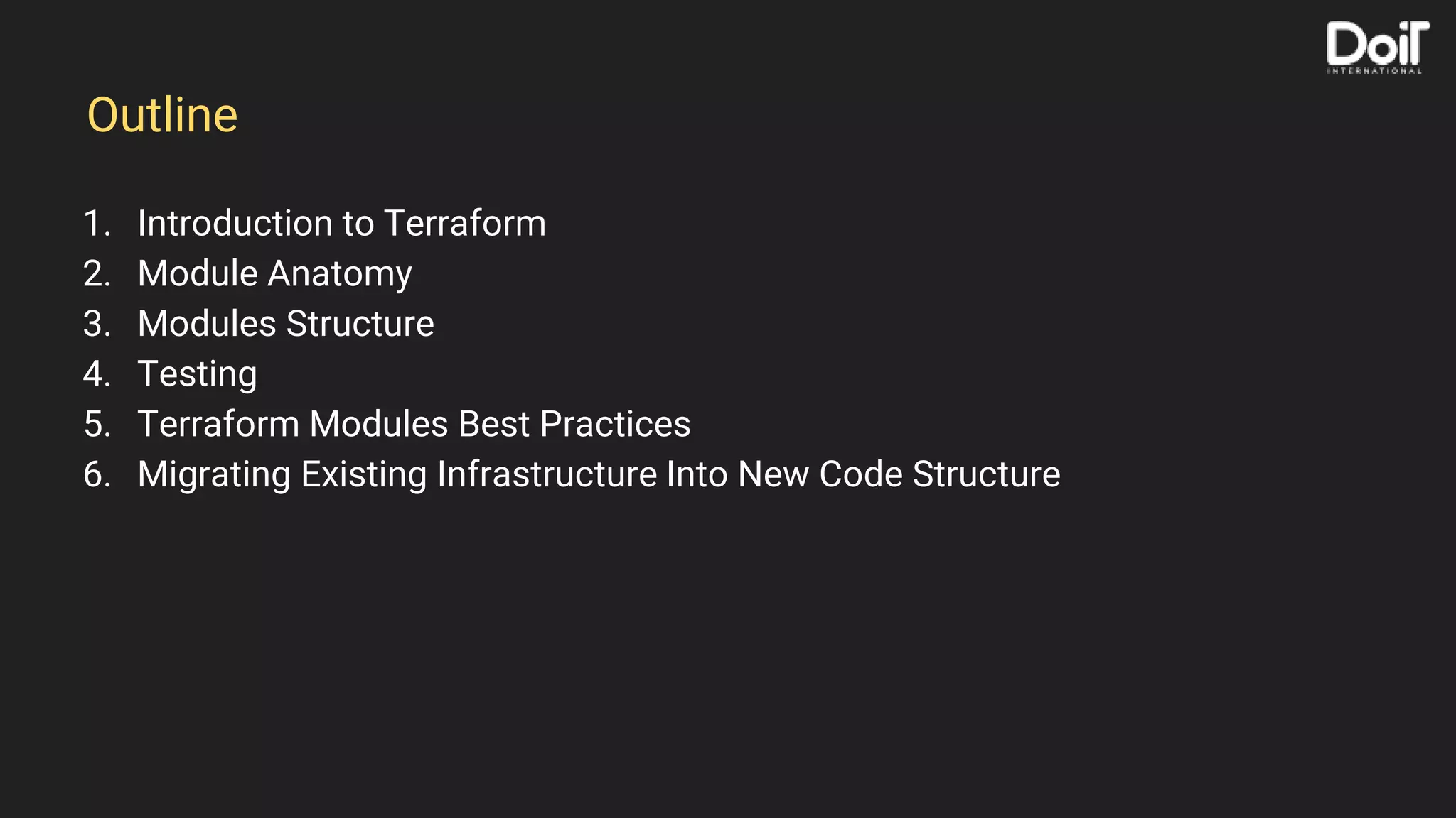 Terraform Modules Restructured | PPTX
