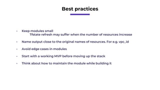 Terraform training - Modules 🎒 | PPTX