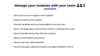 Terraform training - Modules 🎒 | PPTX