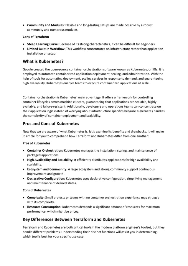 Terraform vs Kubernetes, Key Differences and Comparison.pdf