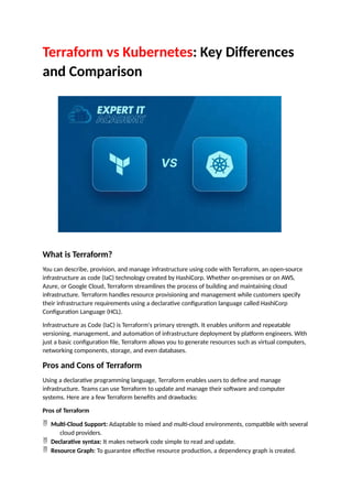 Terraform vs Kubernetes, Key Differences and Comparison.pptx