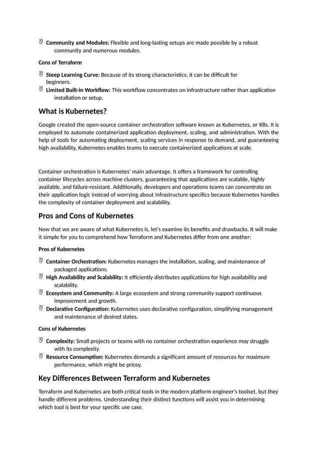 Terraform vs Kubernetes, Key Differences and Comparison.pptx