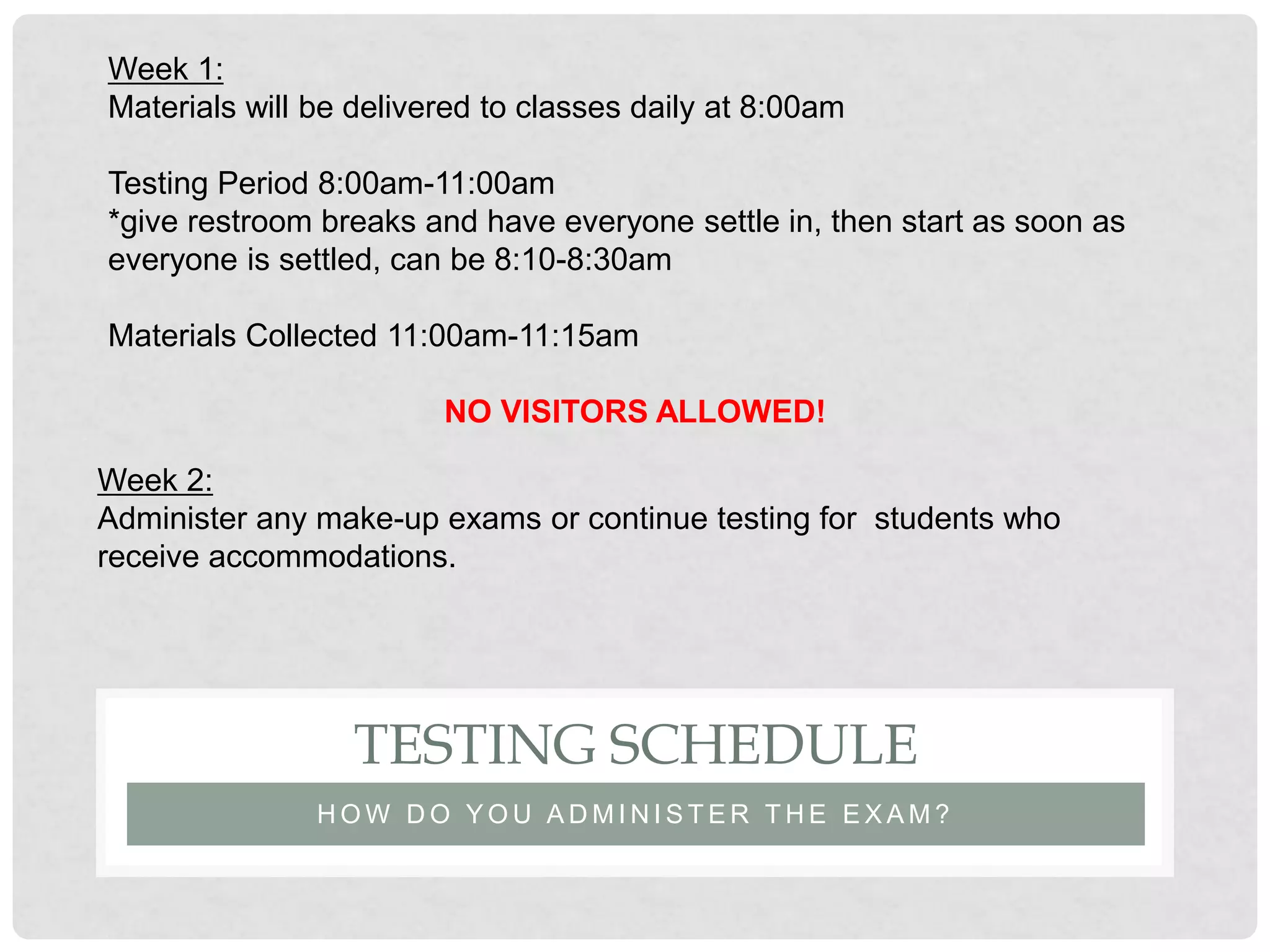Terra Nova Testing Procedures Updated 5.2022.ppt | Standardized Testing ...