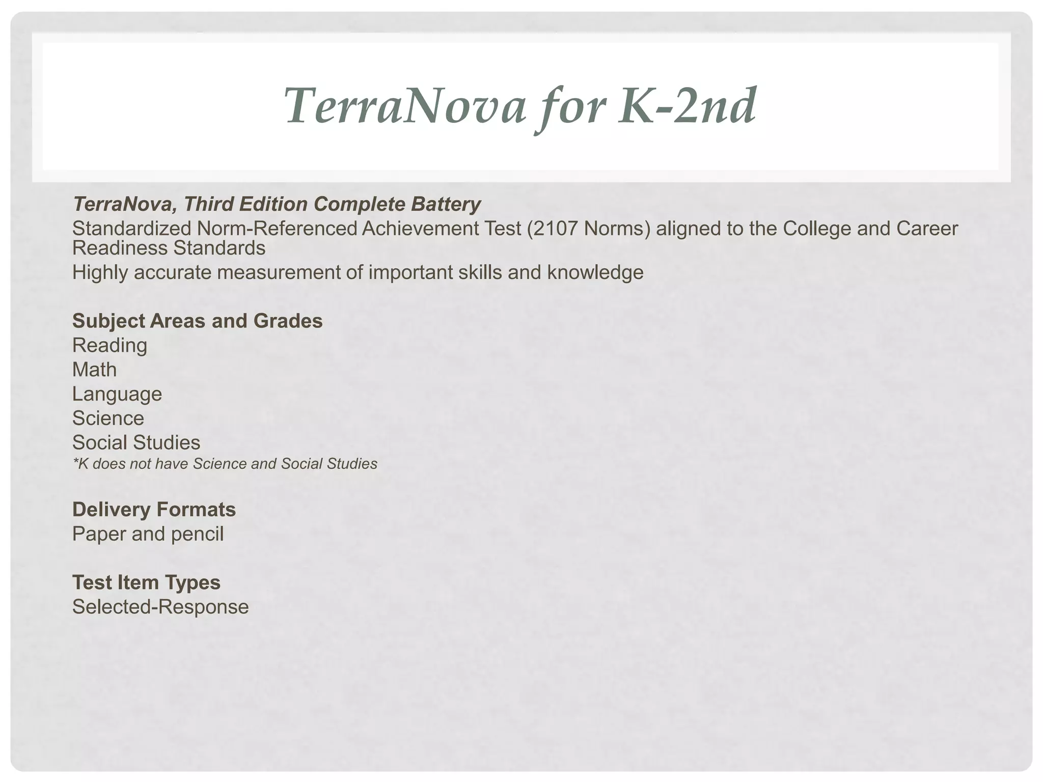 Terra Nova Testing Procedures Updated 5.2022.ppt