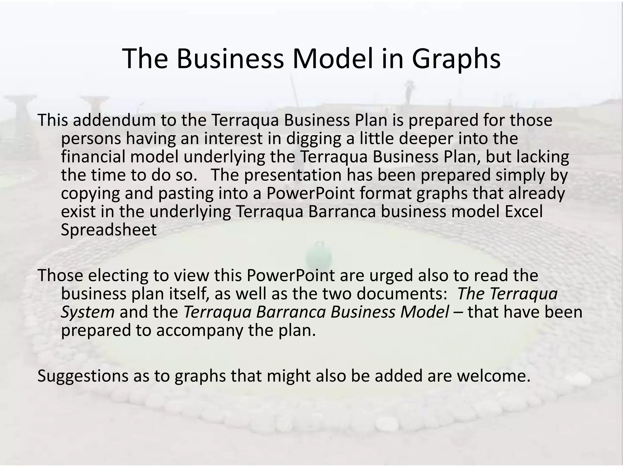 Terraqua barranca business plan in graphs2 | PPTX