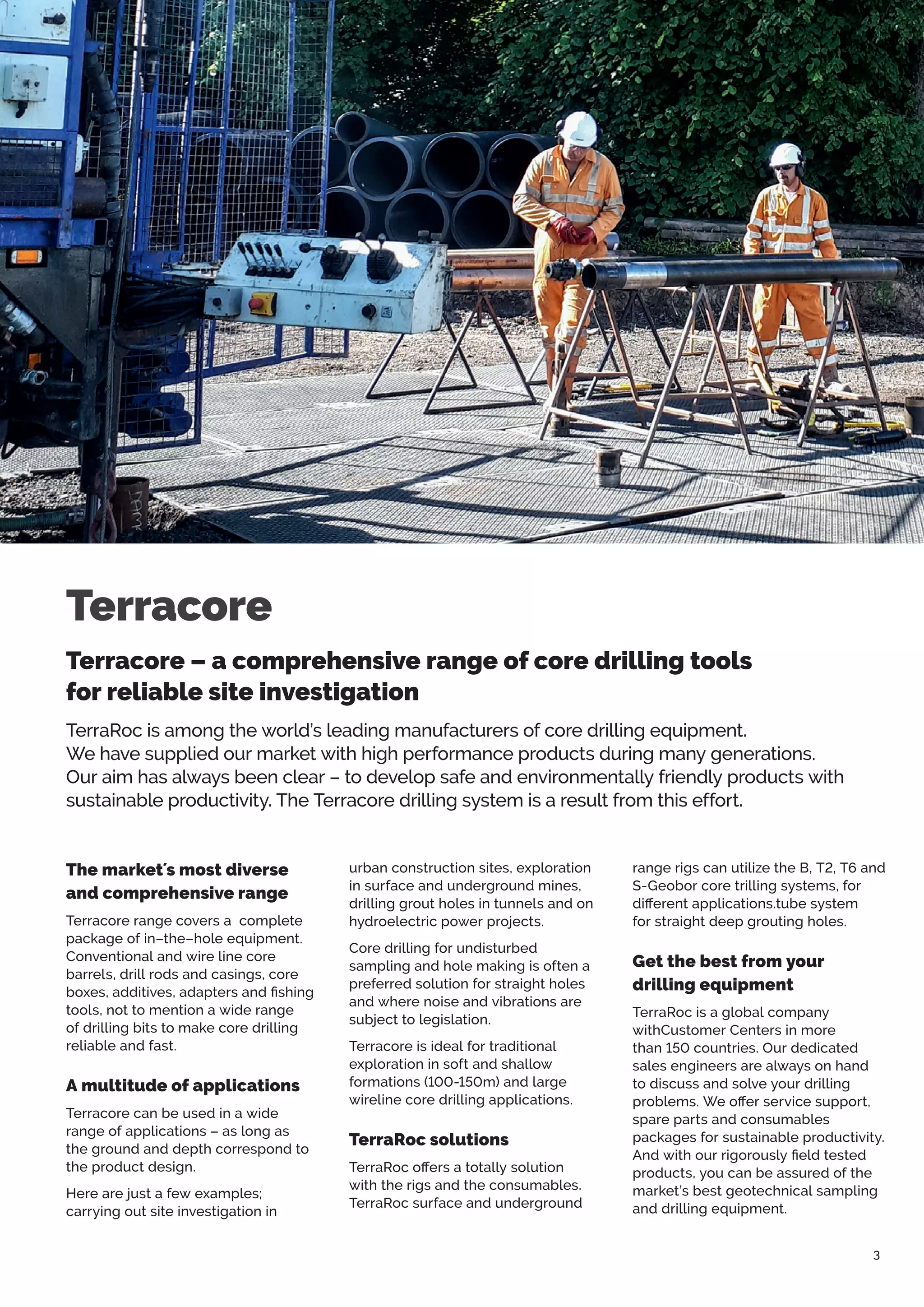Terraroc Core Drilling Tools Product Catalogue | PDF