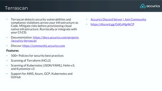 Terrascan - Cloud Native Security Tool | PPT