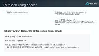 Terrascan - Cloud Native Security Tool | PPT